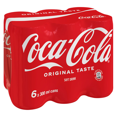 Coca-Cola Regular Can 300ml x 6 | PnP
