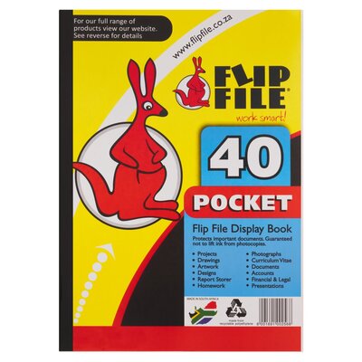 Flip File 40 Page Pocket x 20 | Smart Price Specials | PnP Home