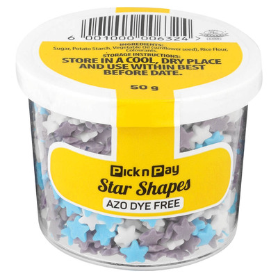 PnP Sprinkles Star Shape 50g | PnP