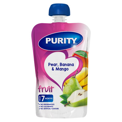 Purity Pouch Pear Banana & Mango 110ml from 6 Months | Smart Price ...