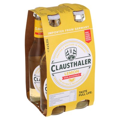 Clausthaler Beer Shandy Lemon Non Alcoholic 4 x 330ml | PnP