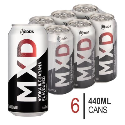 Redd's MXD Vodka & Pine Spirit Cooler Can 6 x 440ml | PnP