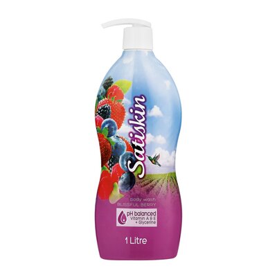 Satiskin Blissful Berry Body Wash 1L | PnP