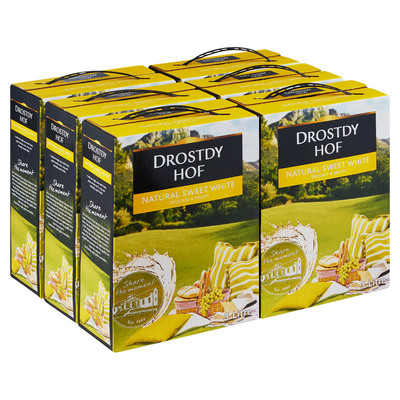 Drostdy Hof Natural Sweet White Wine 6 x 3L | PnP