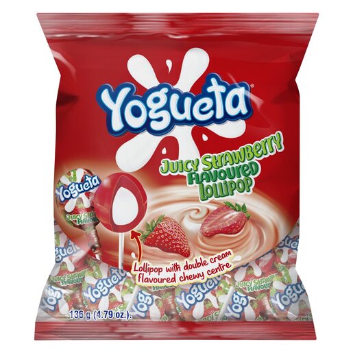 Yogueta Lollipops Strawberry 8 Pack | PnP