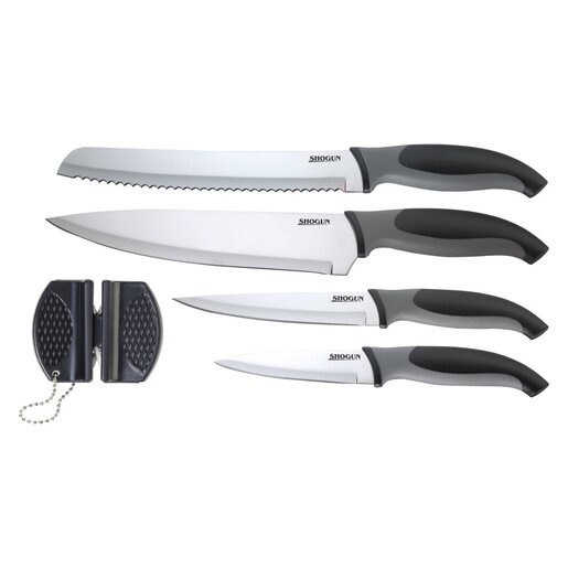 Shogun Kitchen Knife & Sharpener Set 5 Piece | Smart Price Specials ...