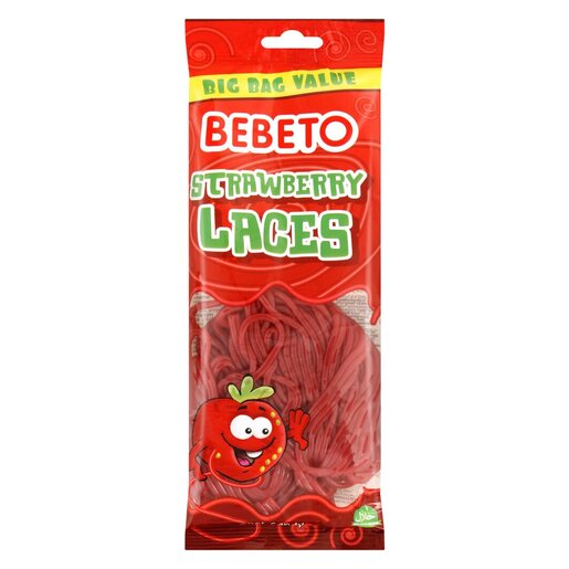 Bebeto Strawberry Laces Plain 250g | PnP
