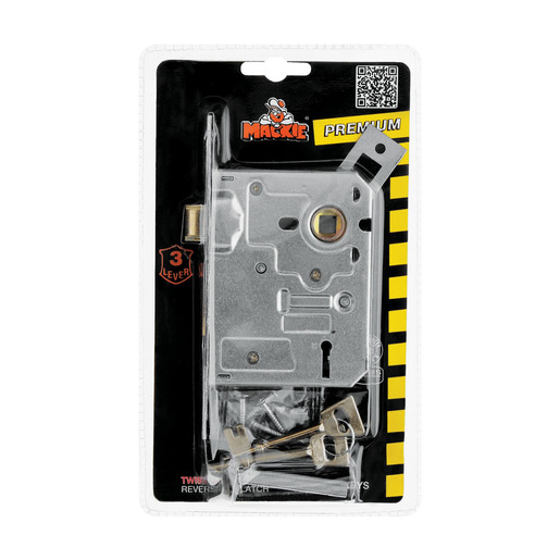 Mackie 3 Lever Lock + Key & Plate | PnP