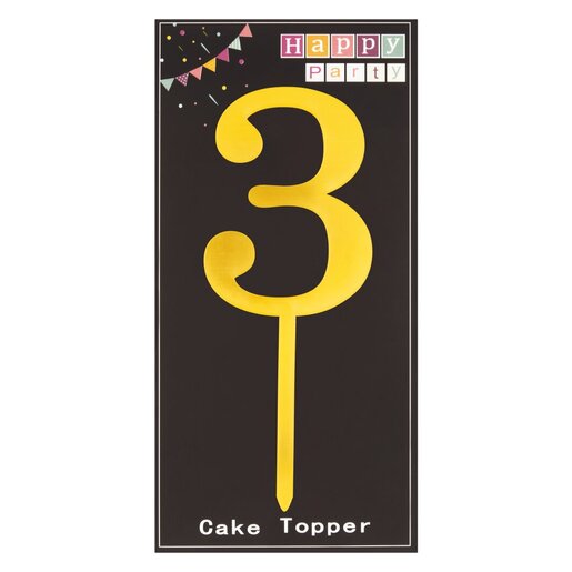 G&D Number 3 Cake Topper | PnP