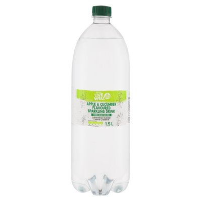 Live Well Apple & Cucumber Flavoured Sparkling Drink 1.5L | PnP