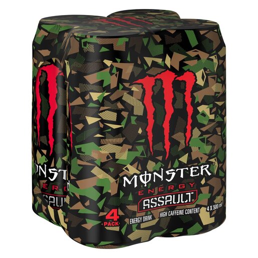 Monster Energy Drink Assault 4 x 500ml | Smart Price Specials | PnP Home