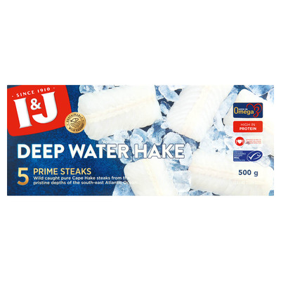 I&J Deep Water Hake Skin-Off Prime Steaks 500g | PnP