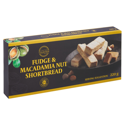 Crafted Collection Fudge & Macadamia Shortbread 220g | PnP