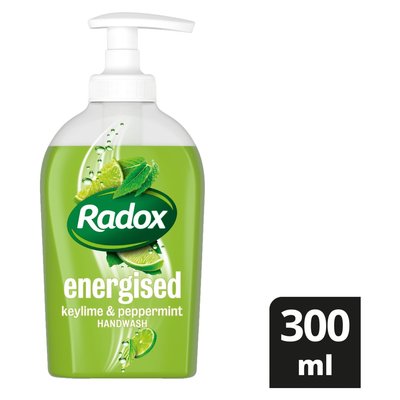 Radox Feel Energised Keylime & Peppermint Cleansing Handwash Soap 300ml ...