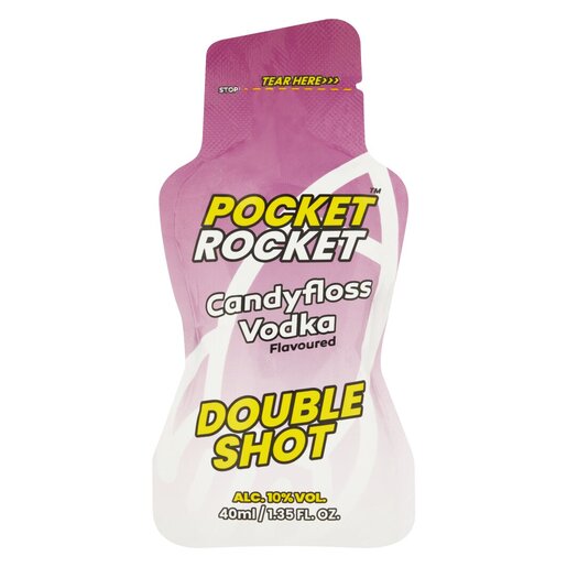 Pocket Rocket Candy Floss Vodka 40ml | PnP