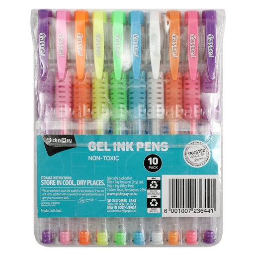 PnP Gel Ink Pens Assorted 10 Pack | PnP