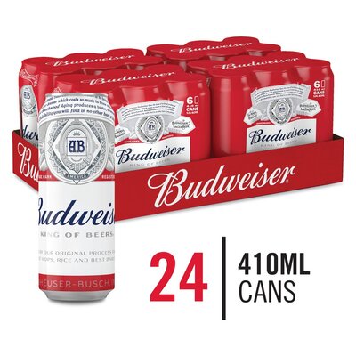 Budweiser Can 24 x 410ml | PnP