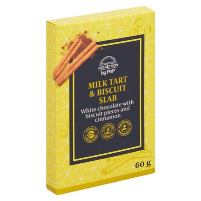 Crafted Collection Milk Tart & Biscuit Slab 60g | PnP