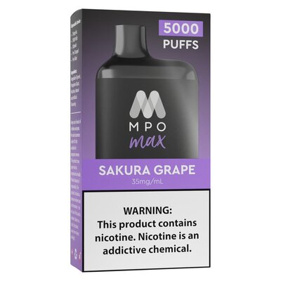Mpo Vapes Max 5000 Puffs Sakura Grape 35mg 8ml | PnP