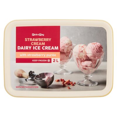 PnP Strawberry Cream Dairy Ice Cream 2L | PnP