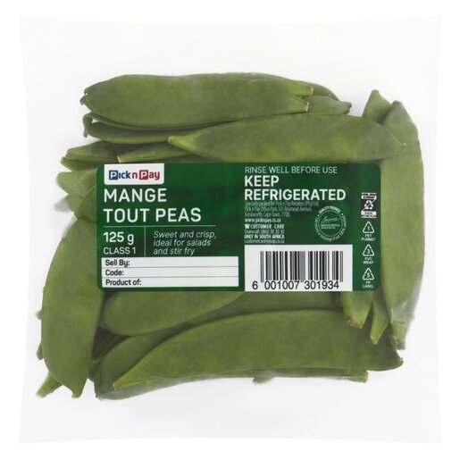 PnP Mange Tout Peas 125g | PnP