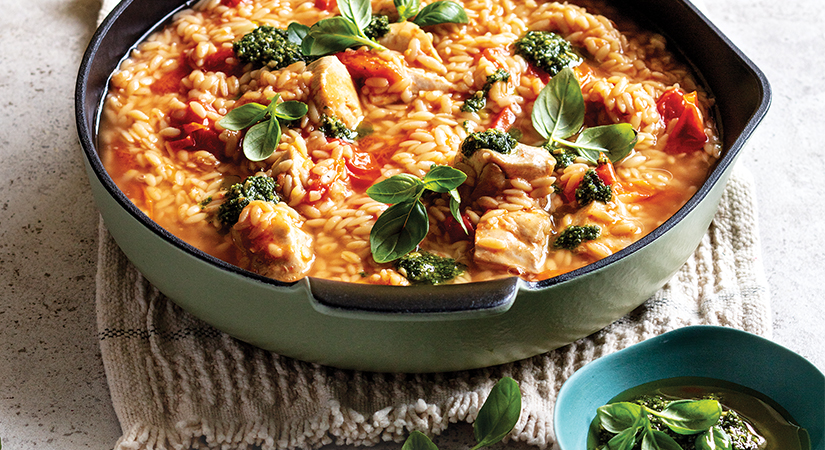 Chicken, Basil and Rice Pasta Stew | Recipes | PnP