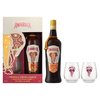 Amarula Liqueur 750ml with 2 Glasses in Gift Pack | PnP