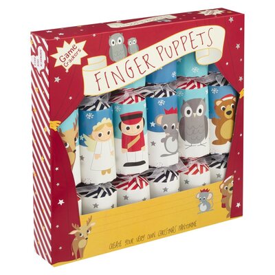 Holly & Ivy Finger Puppets Christmas Crackers 6 Pack | PnP
