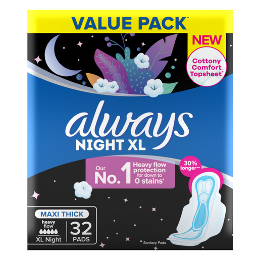 Always Dreamzzz All-Night Maxi Thick Pads 32 Pack | PnP