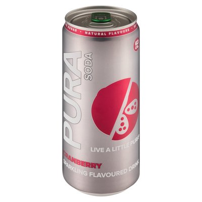 Pura Soda Cranberry Flavoured 300ml | PnP