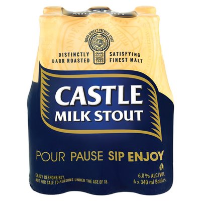 Castle Milk Stout NRB 6 x 340ml | PnP
