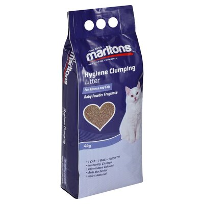 Marltons Hygiene Clumping Litter Baby Powder 4kg | PnP