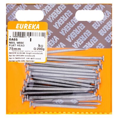 Eureka Nail Wire Flat Head 75mm 200g | PnP