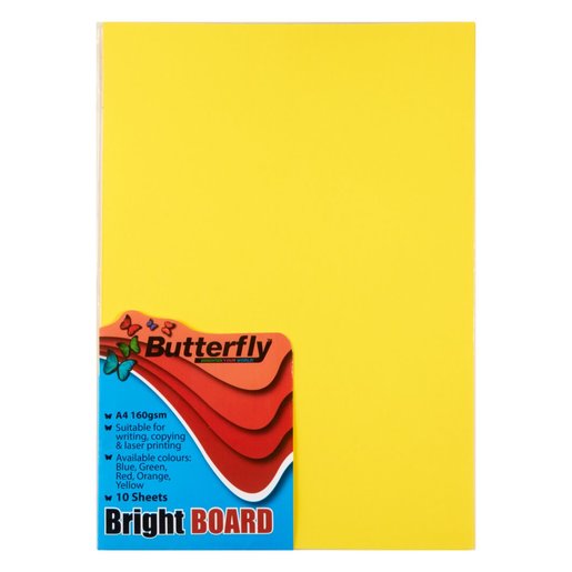 Butterfly A4 Bright Bird Yellow 10 Sheets | PnP