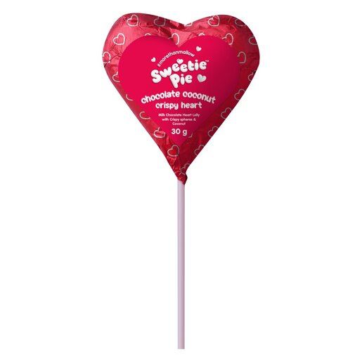 Sweetie Pie Lolly Chocolate Coated Crispy Heart 30g | PnP