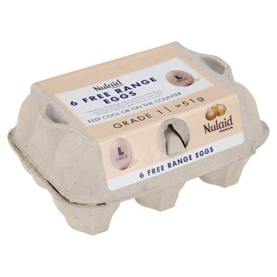 Nulaid Free Range Large Eggs 6 Pack | PnP