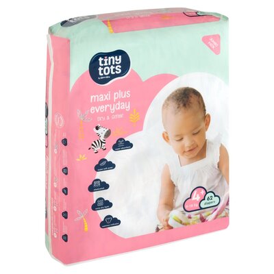 PnP Tiny Tots Maxi Plus Size 4 62 Pack | PnP