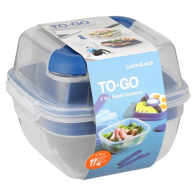 Locknlock To Go 3in1 Salad 950ml Blue | Smart Price Specials | PnP Home