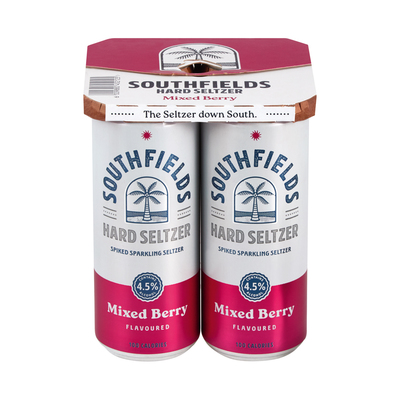 Southfields Hard Seltzer Berry Can 4 x 330ml | PnP