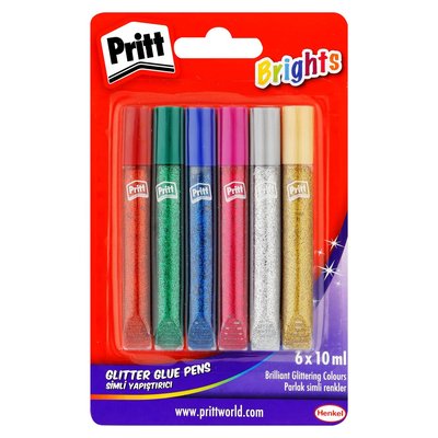 Pritt Glitter Glue Pens 6 x 10ml x 504 | PnP