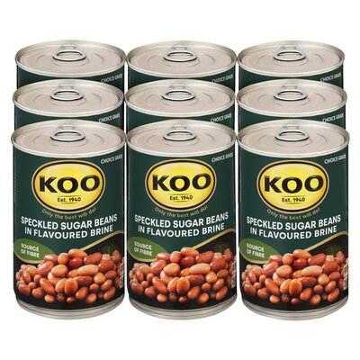 Koo Speckled Sugar Beans 410g x 12 | PnP