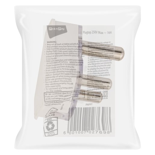 PnP 3 Pin Plug Top x 4200 | Smart Price Specials | PnP Home