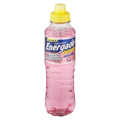 Energade Zero Strawberry & Cucumber Flavoured Sports Drink 24 x 500ml ...