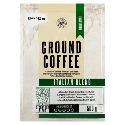 PnP Italian Blend 100% Pure Coffee 500g | PnP