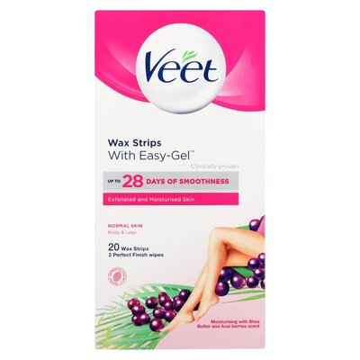 Veet Wax Strips Normal 20 Pack | PnP