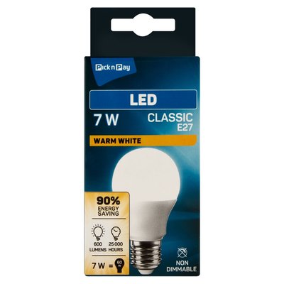 Philips 10w Edison Screw Led A60 Warm White | PnP