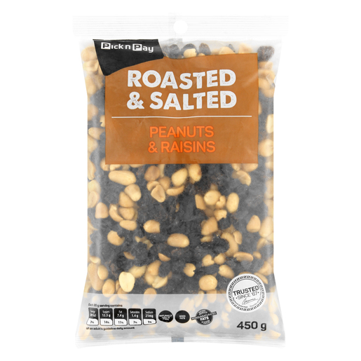 PnP Roasted & Salted Peanuts & Raisins 450g | Smart Price Specials ...