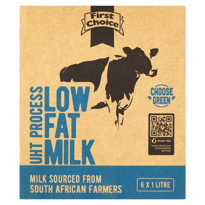 First Choice Low Fat Uht Milk 6 x 1L | Smart Price Specials | PnP Home