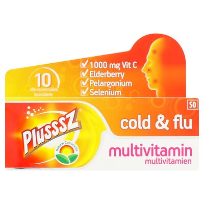 Plusssz Cold & Flu Effervescent Tablets 10s | PnP