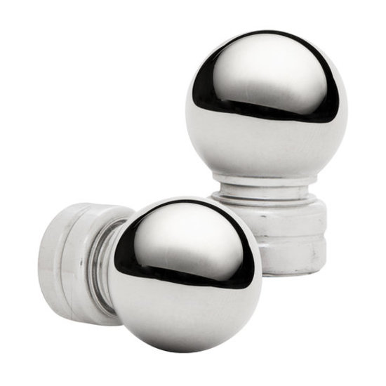 Rufflette Finial Ball Plastic Chr 2ea | PnP